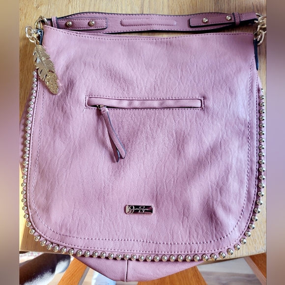 Jessica Simpson | Bags | Jessica Simpson Pink Shoulder Bag Trimmed In ...